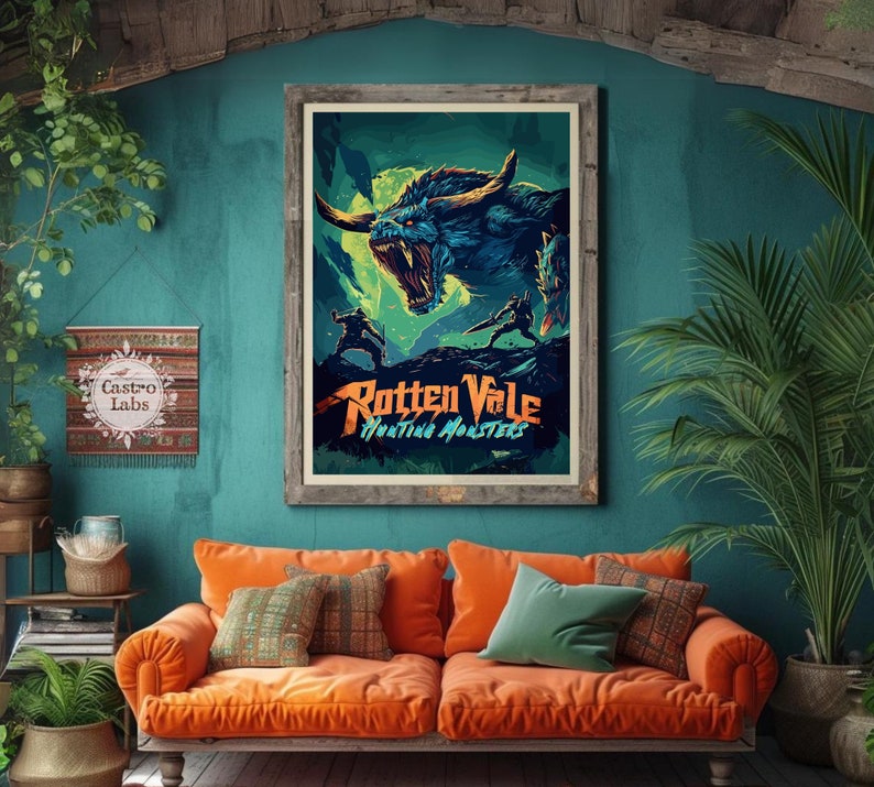 Rotten Vale, Hunting Monsters Poster, Videogame Art, Video Game Poster ...