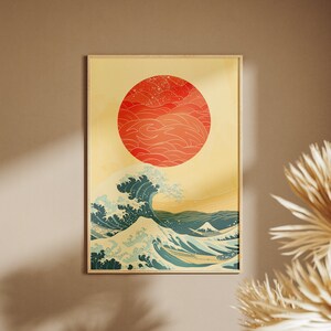 The Great Wave off Kanagawa Poster - Kanagawa Wave, Katsushika Hokusai ...