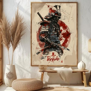 Bushido Code Print - Samurai Warrior Art: Japanese Warrior Wall Art ...