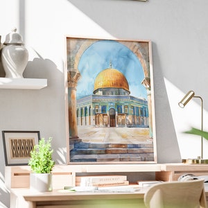 Al-aqsa Mosque Poster, Dome of Rock - Jerusalem Old City Poster ...