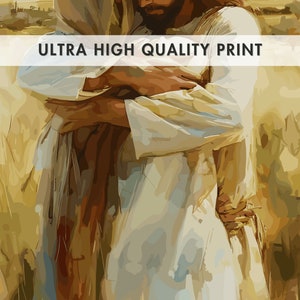 Merciful Jesus Hug, Safe in His Arms - Jesus Christ Drawing ...