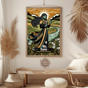 Danu Goddess Art Print: Celtic Mythology, Goddess of Nature - Etsy