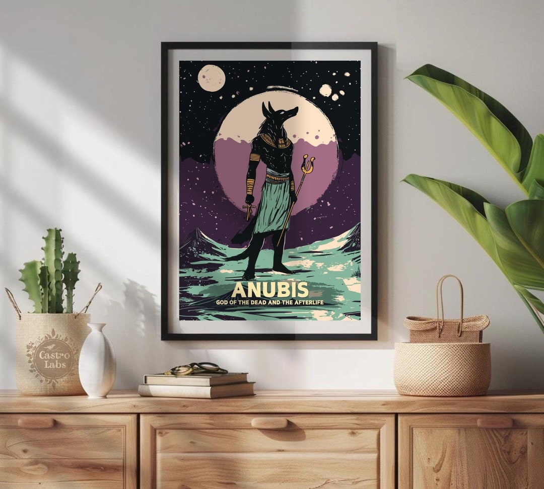 Anubis Poster, Egyptian God Anubis, Anubis God, Ancient Egypt Art ...