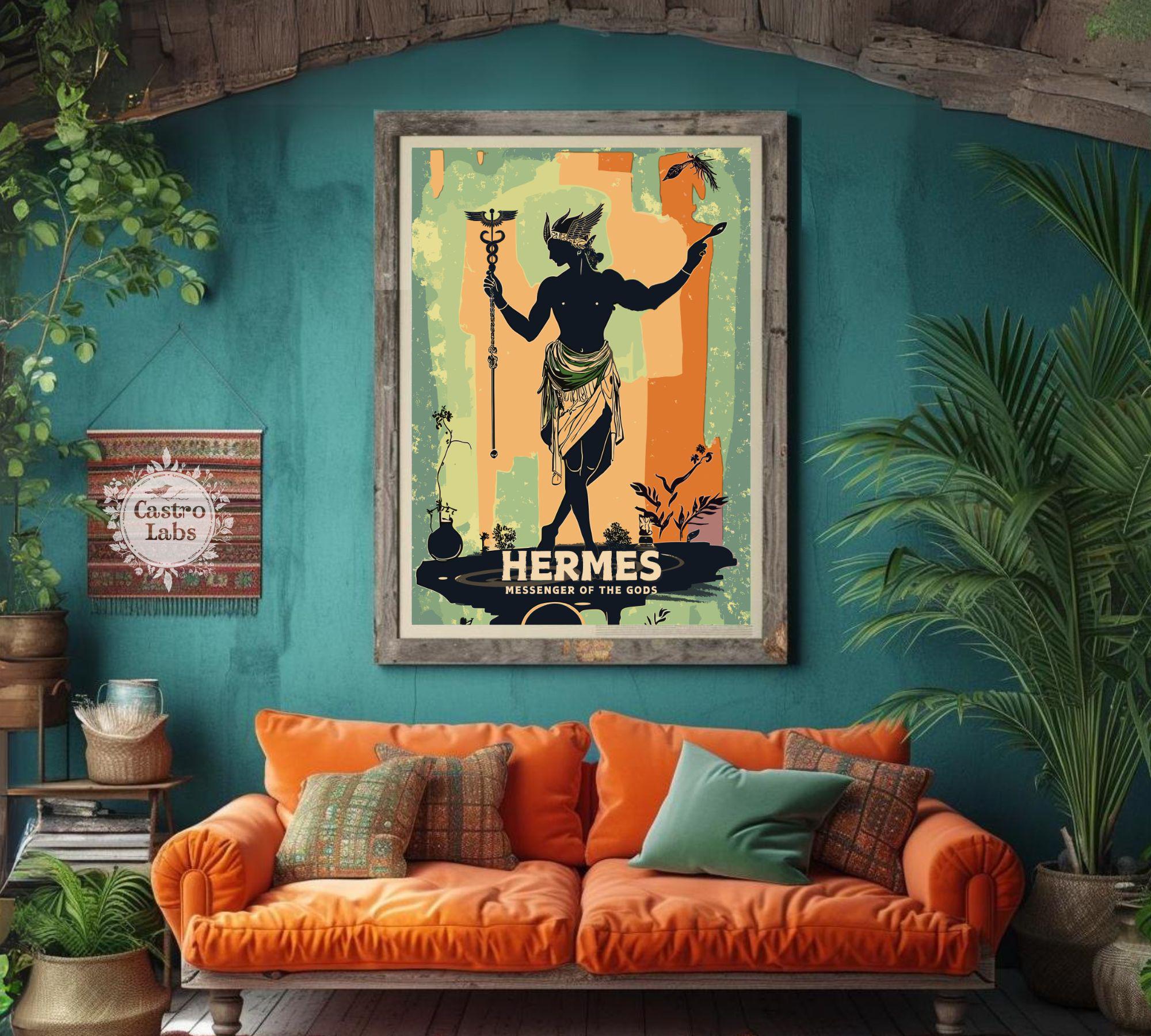 Hermes God Poster, Greek God Hermes, Hermes Messenger of the Gods ...