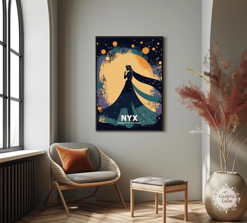 Nyx Goddess Poster: Greek Mythology Fine Art Print - Etsy UK