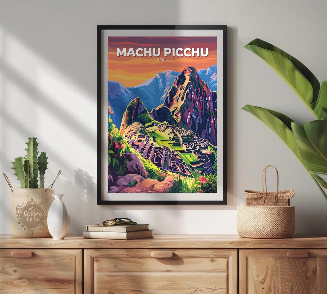 Machu Picchu Poster, Machu Picchu Photo Print, Machu Picchu Artwork ...