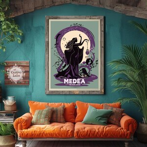 Medea Sorceress Poster, Priestess Medea, Fineart, Greek Mythology ...