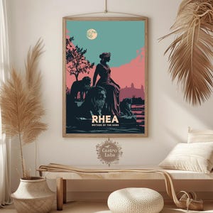 Rhea Goddess Poster, Mother of the Gods, Fineart, Greek Mythology, Rhea ...