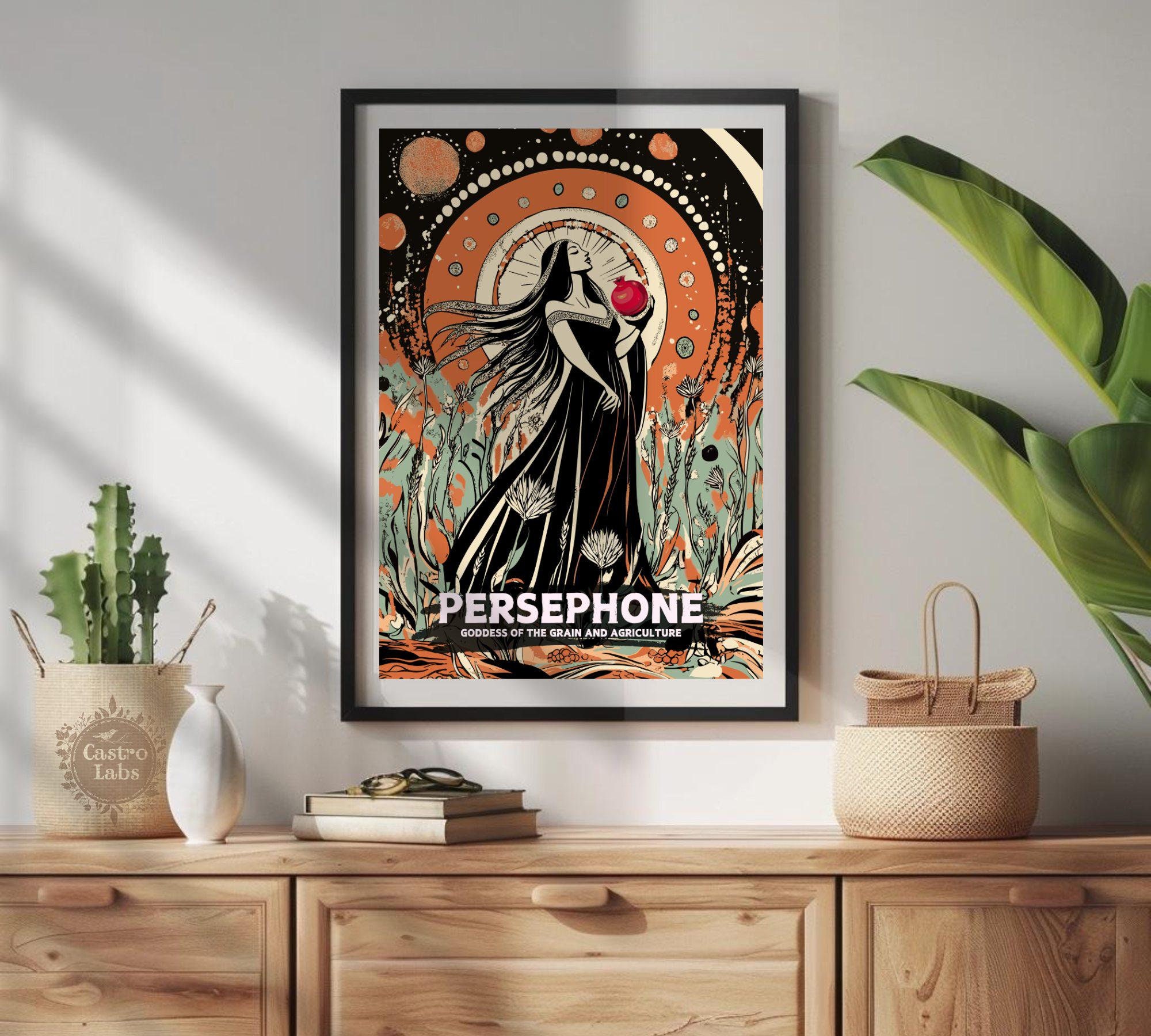 Persephone Goddess, Goddess of Grain and Agriculture, Fineart, Greek ...