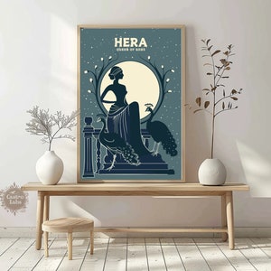 Hera Goddess Art Print: Queen of Gods, Greek Mythology Poster - Etsy