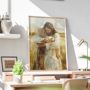 Merciful Jesus Hug, Safe in His Arms - Jesus Christ Drawing ...