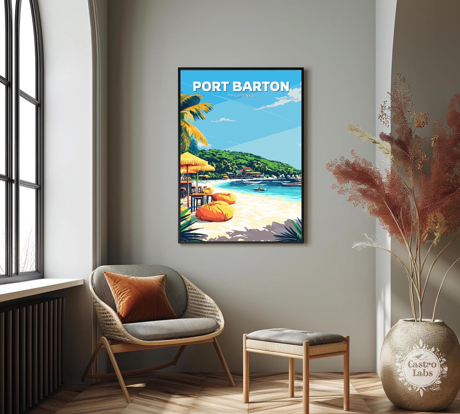 Port Barton Travel Poster: Philippines Palawan Island Art - Etsy