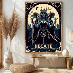 Hecate Goddess Poster: Greek Mythology Art - Etsy