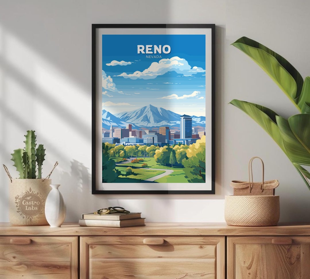 Reno Poster, Reno Travel Poster, Reno Artwork, Home Décor, Reno ...
