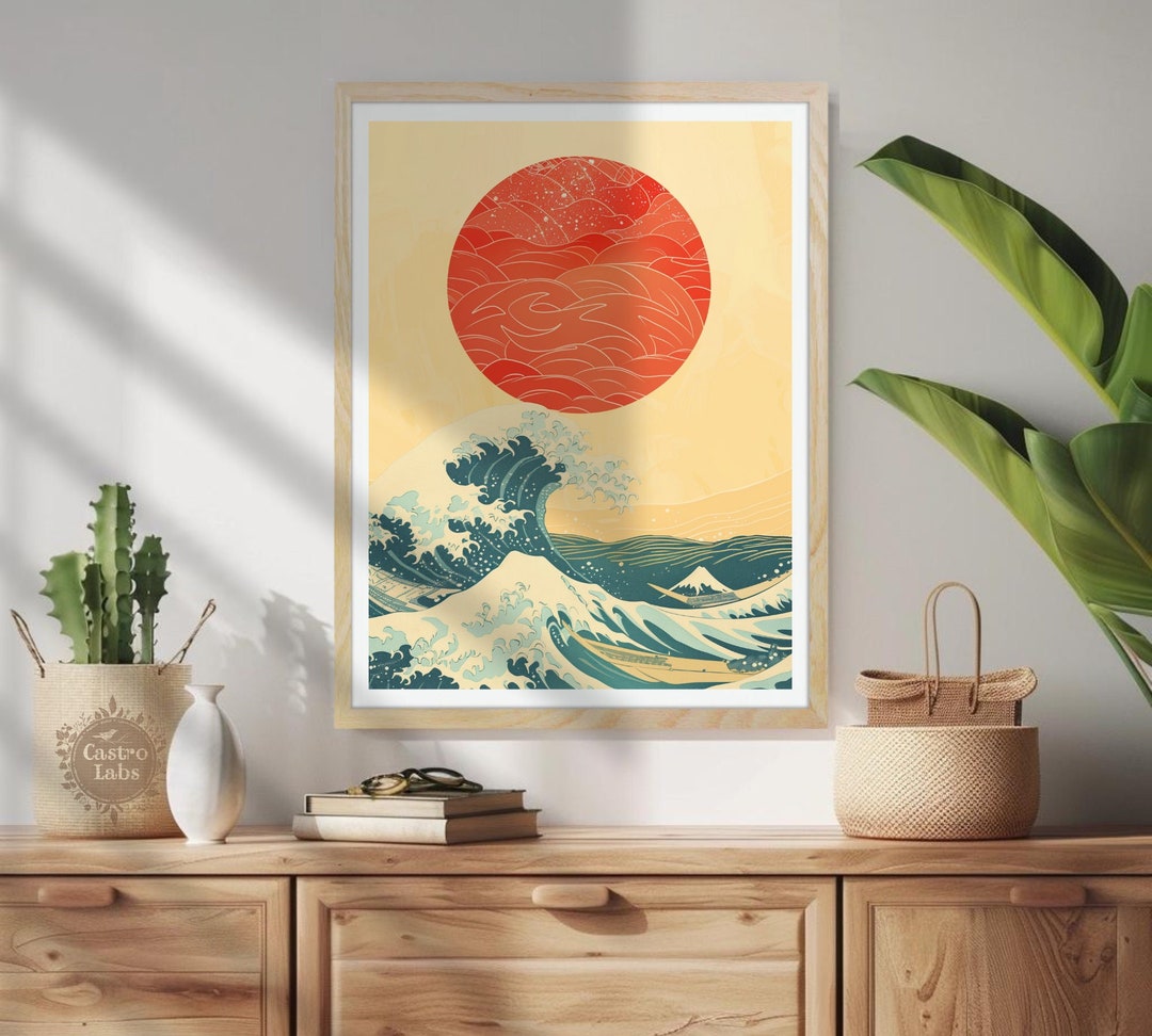 The Great Wave off Kanagawa Poster - Kanagawa Wave, Katsushika Hokusai ...