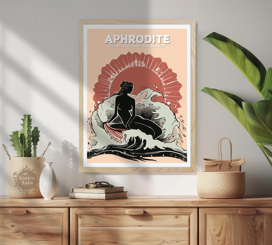 Aphrodite Poster, Aphrodite Goddess Art, Greek Mythology Aphrodite ...
