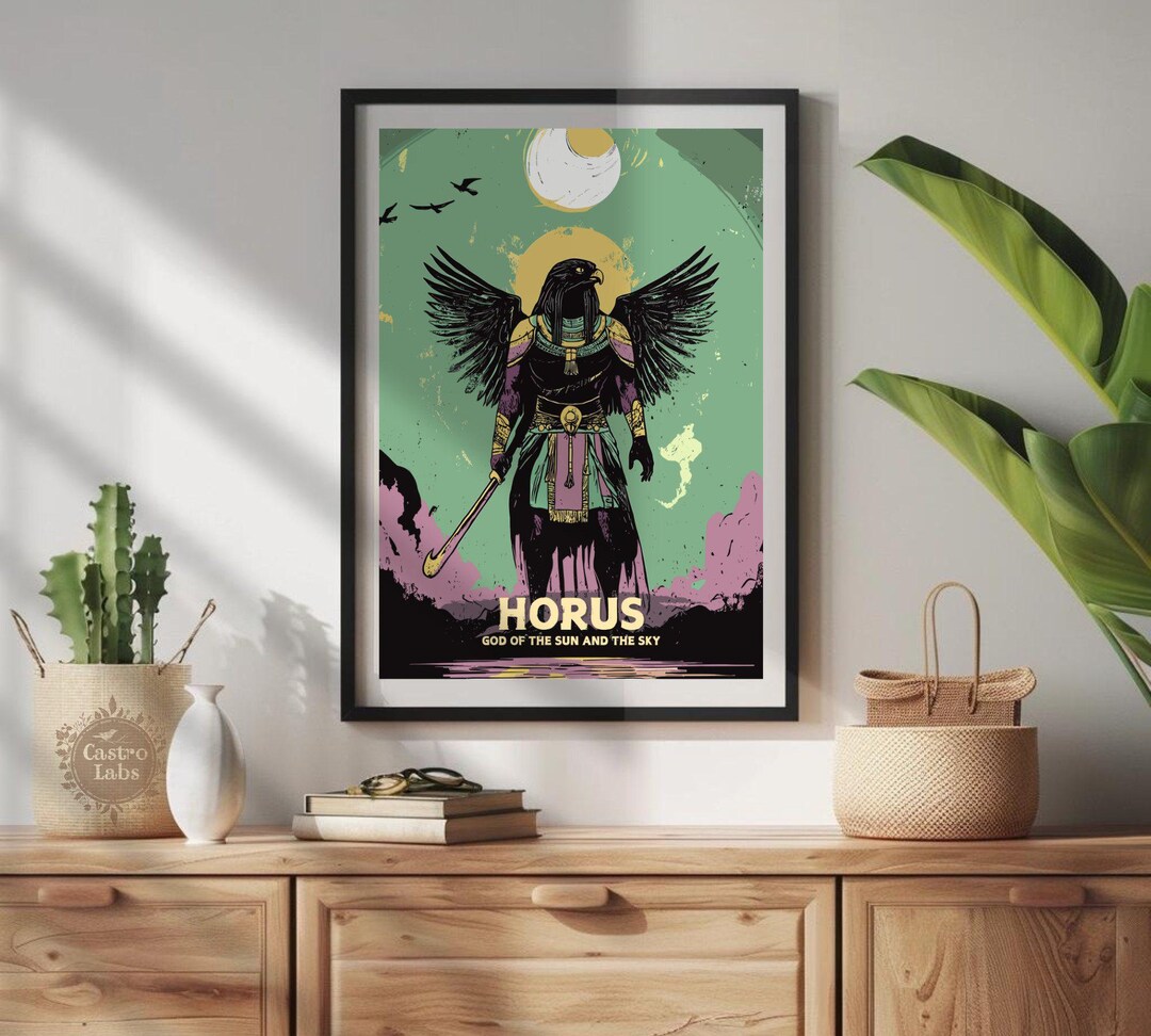 Horus Poster, Egyptian God Horus, Horus God, Ancient Egypt Art ...