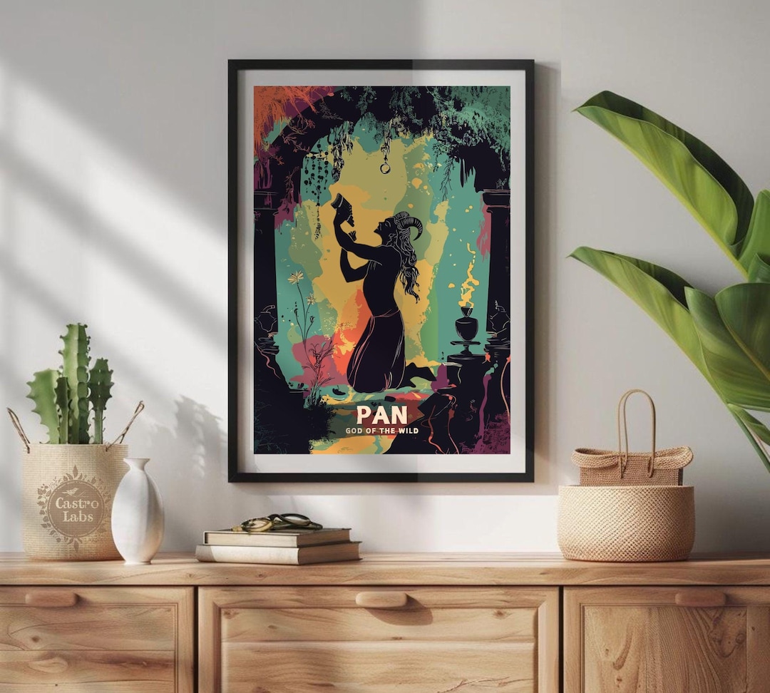 Pan God Poster, Greek God Pan, God of the Wild, Greek Mythology ...