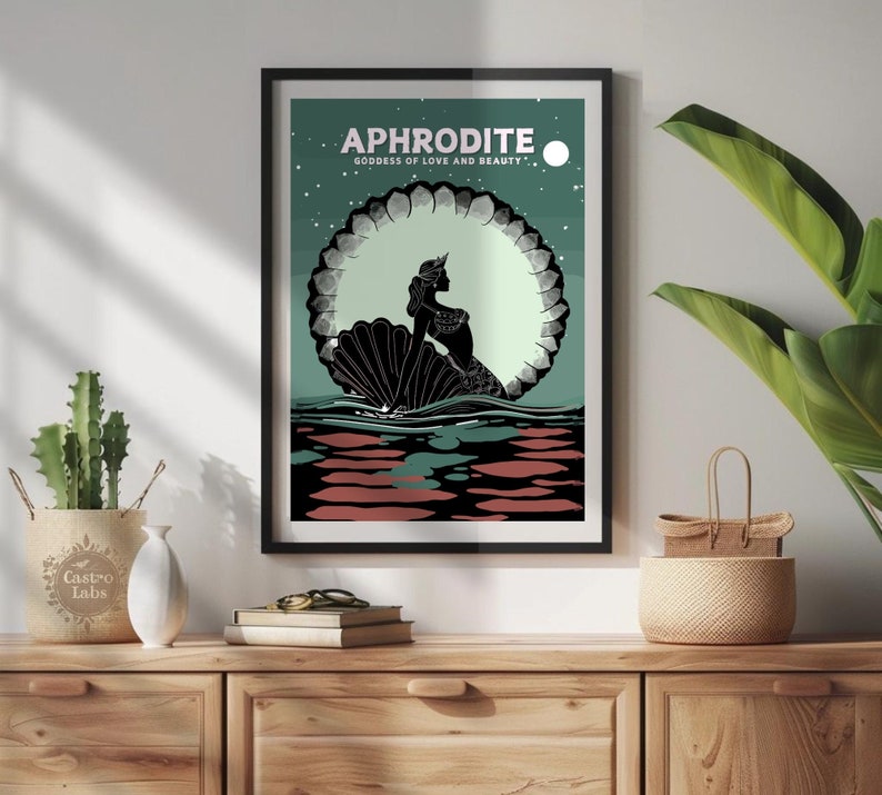 Aphrodite Goddess Art, Aphrodite Poster, Greek Mythology Aphrodite Print, Aphrodite Greek ...
