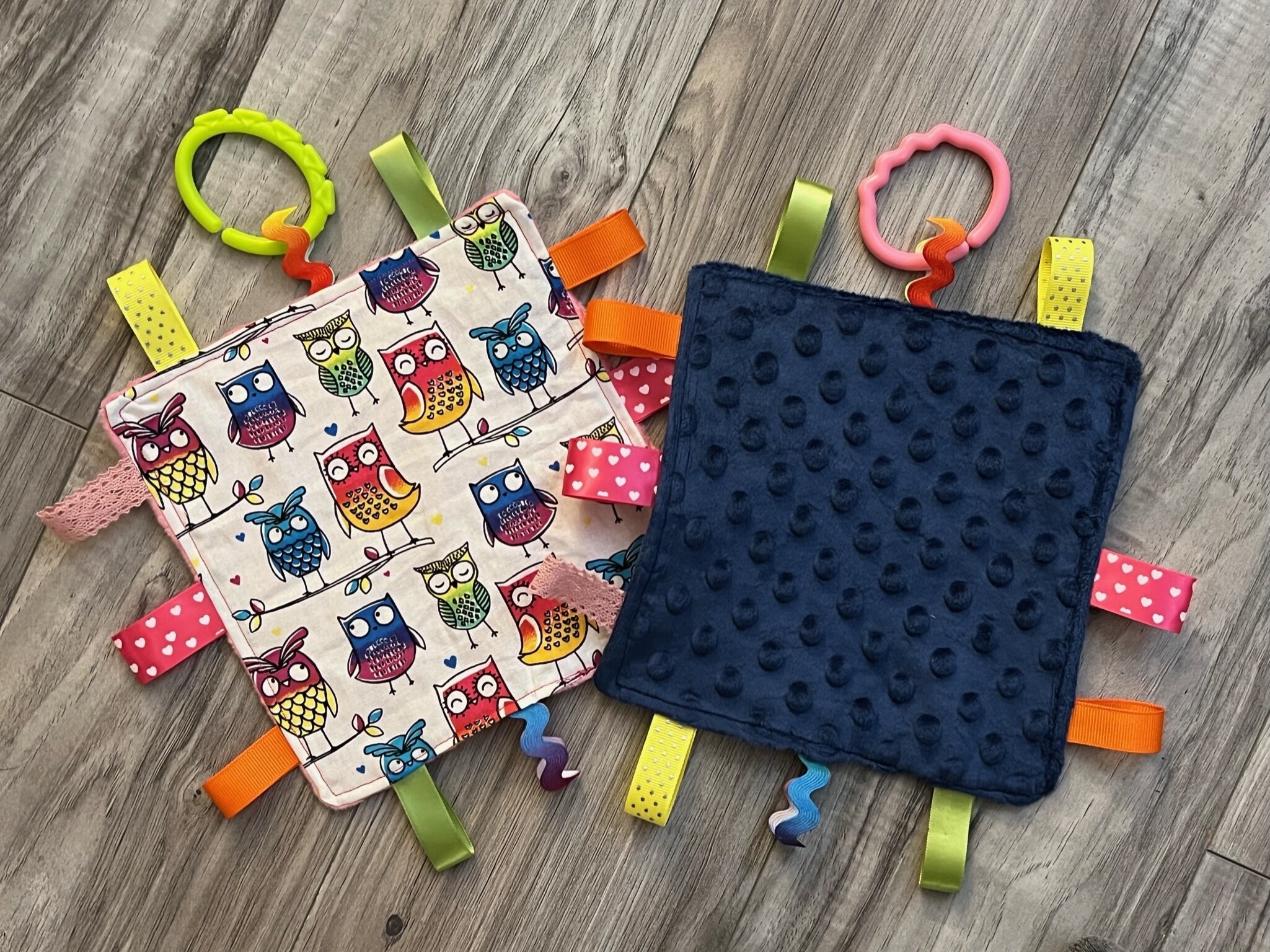 Handmade Baby Crinkle Toy, Soft Cloth Sensory Toy for Infants, Perfect ...