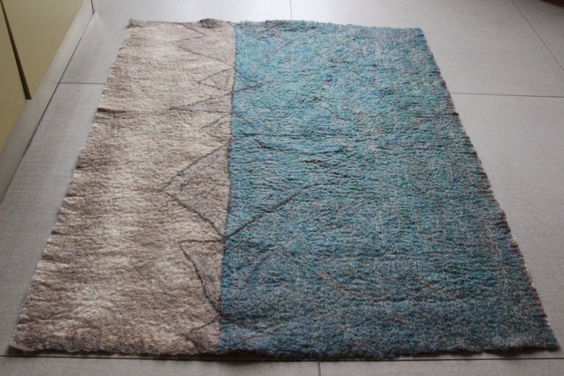 Felted Wool Rug - Etsy