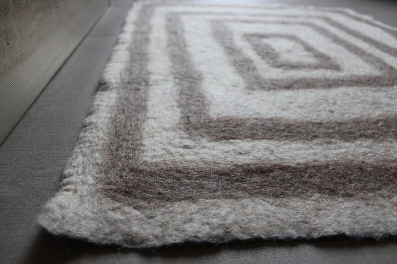 Felted Wool Rug - Etsy