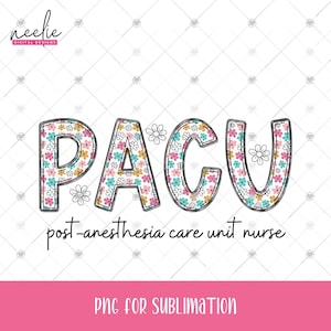 PACU Boho Flower Letters PNG File, Retro Flower Doodle Letter Design ...