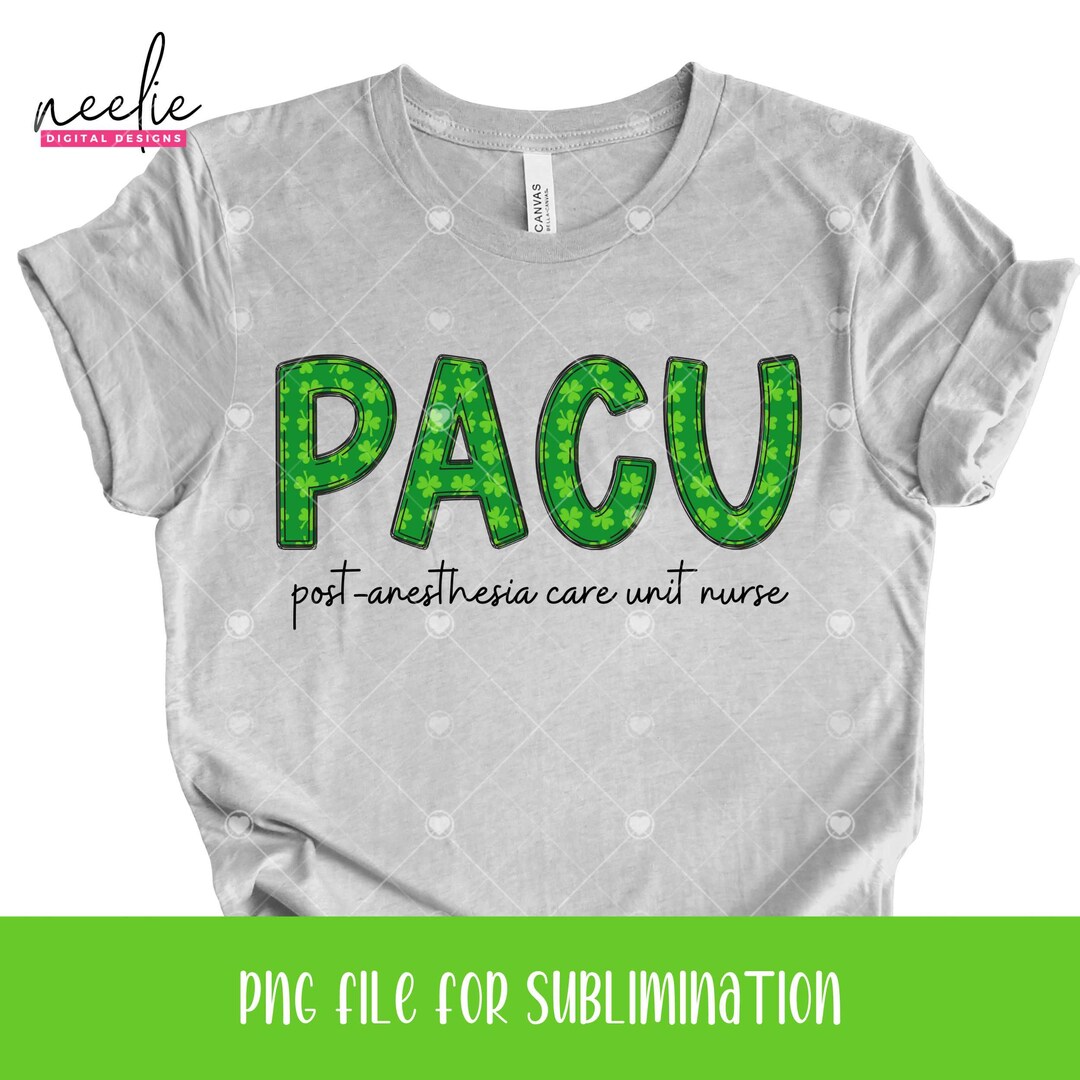 PACU St. Patricks’ Day Doodle Letters PNG File, Shamrock Four-leaf ...