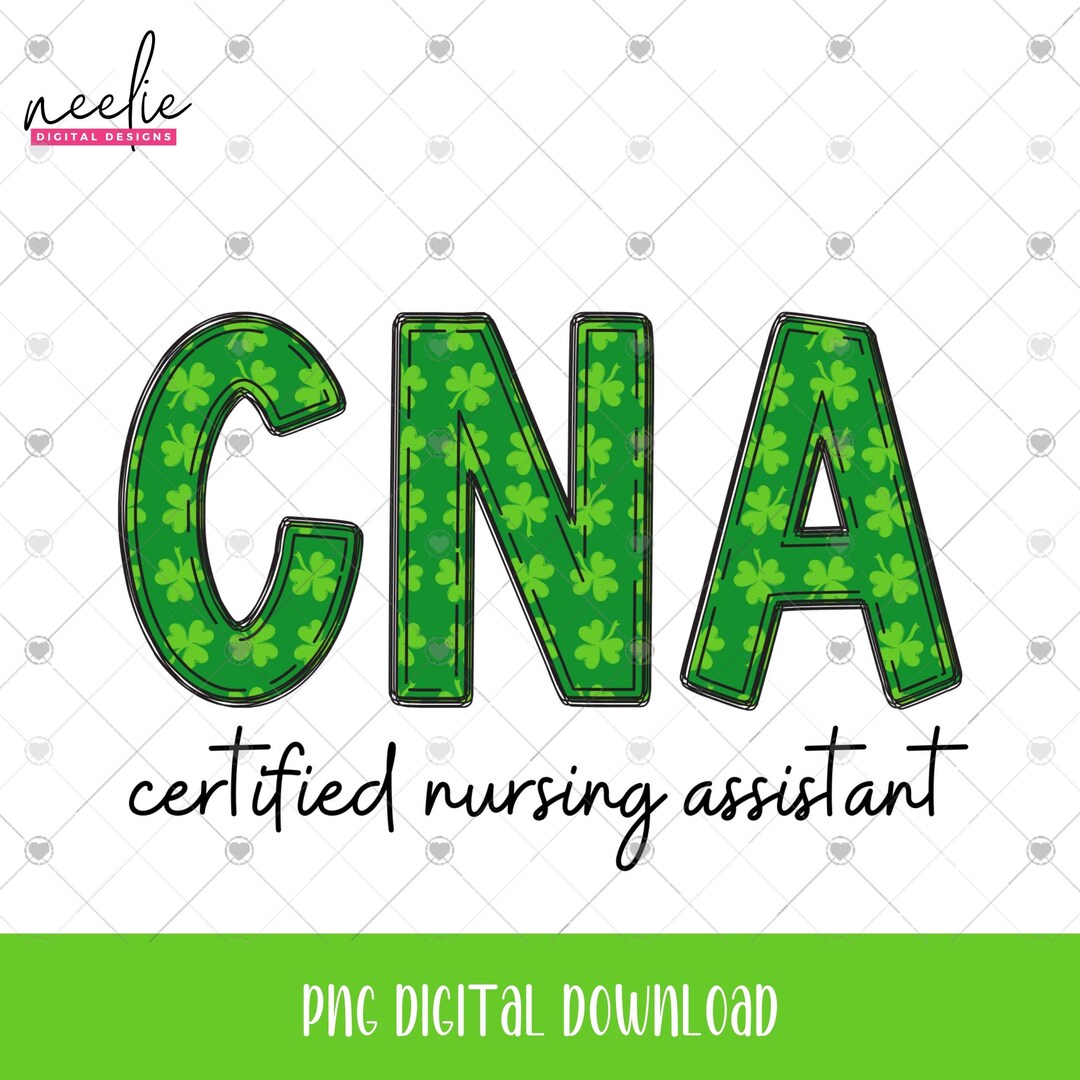 CNA St. Patricks’ Day Doodle Letters PNG File, Shamrock Four-leaf ...