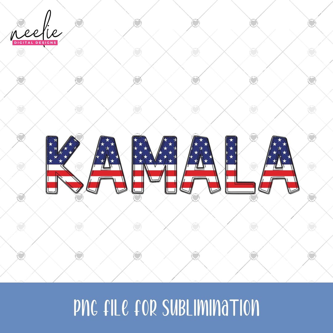 Kamala Harris PNG, American Flag Letters First Female Madame President ...