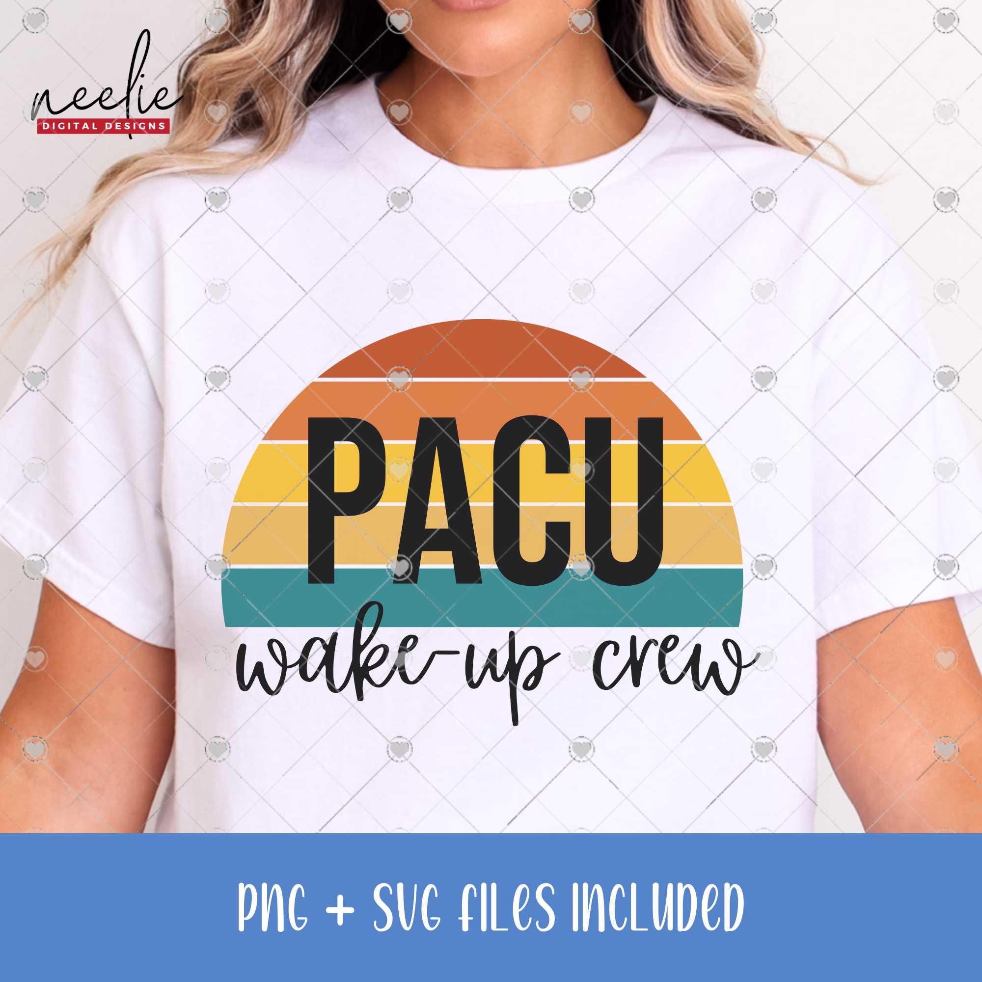 PACU Wake-up Crew PNG and SVG Files, Retro Sunset Design for Post ...