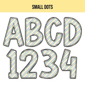 Mardi Gras Doodle Letters Bundle, Stripes and Dots Patterned Doodle ...