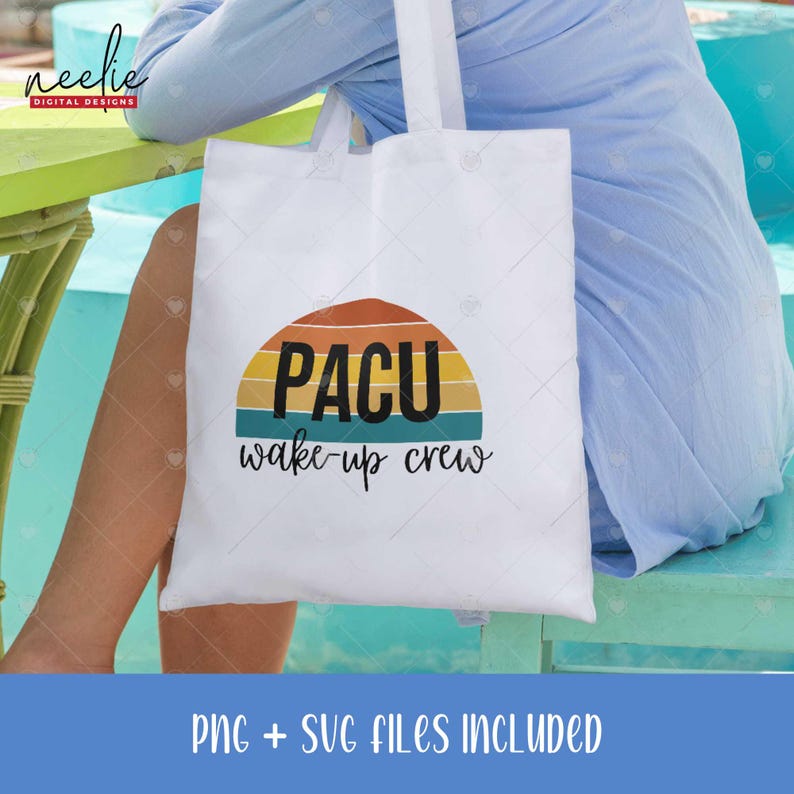 PACU Wake-up Crew PNG and SVG Files, Retro Sunset Design for Post ...
