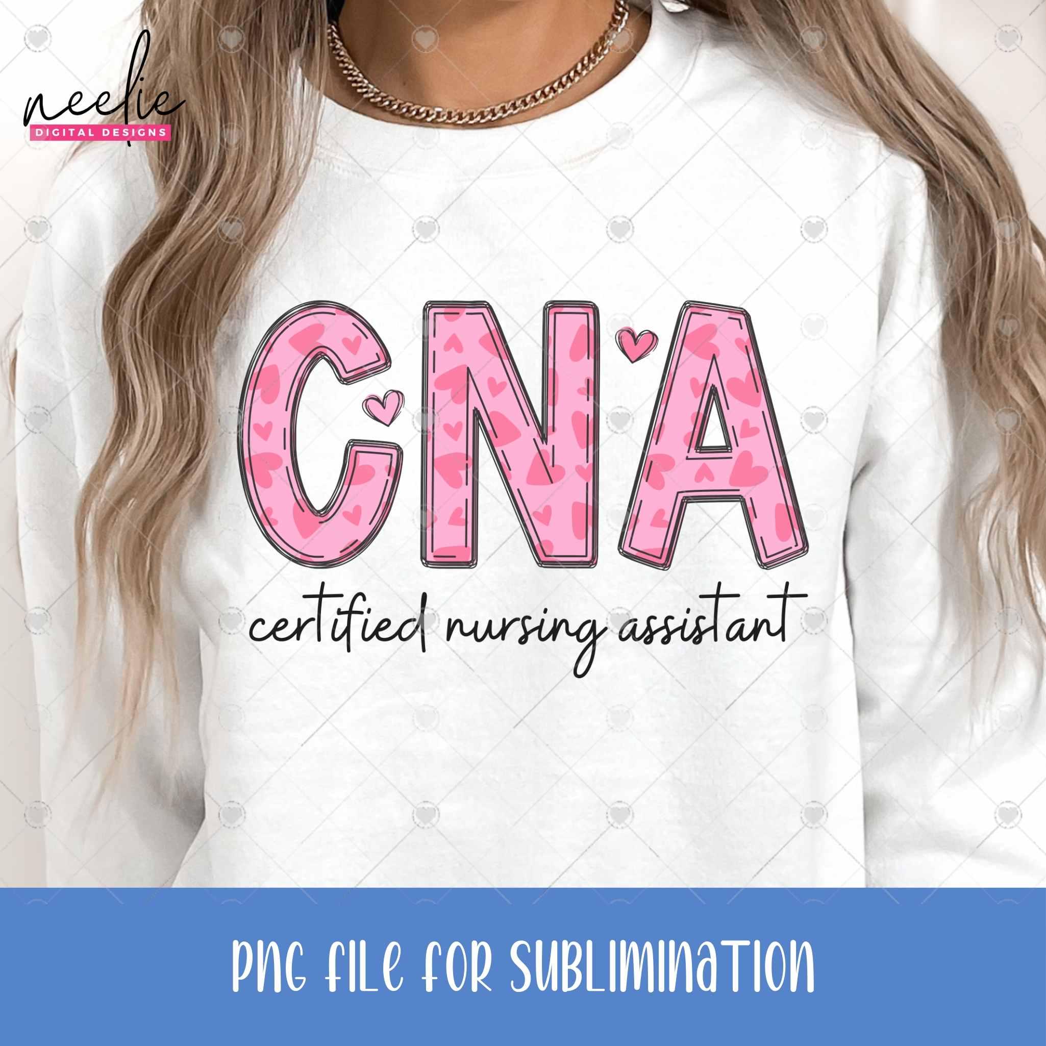 CNA Valentines Day PNG File, Hearts Pattern Doodle Letter Design for ...