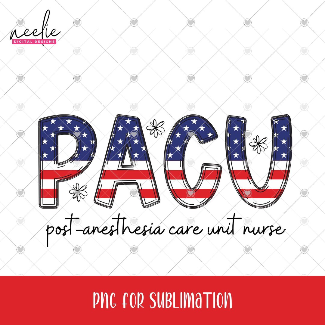 PACU July 4th PNG File, Patriotic American Flag Doodle Letter Design ...