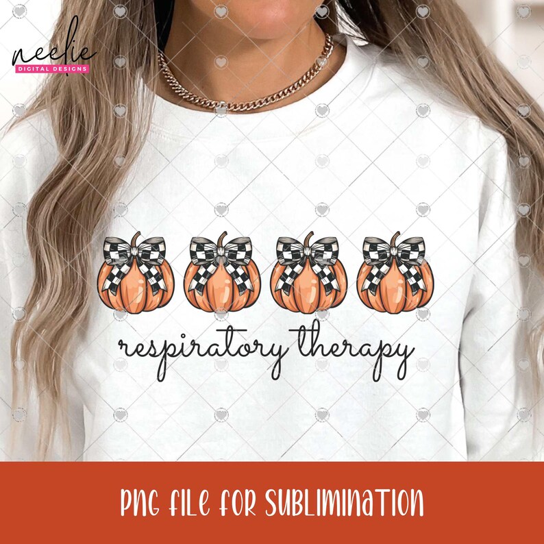 RT Respiratory Therapy Pumpkins With Bows Fall Halloween Thanksgiving ...