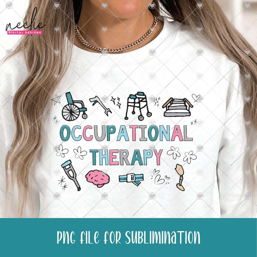 OT Occupational Therapy PNG File, Hand Drawn Occupational Therapy Tools ...