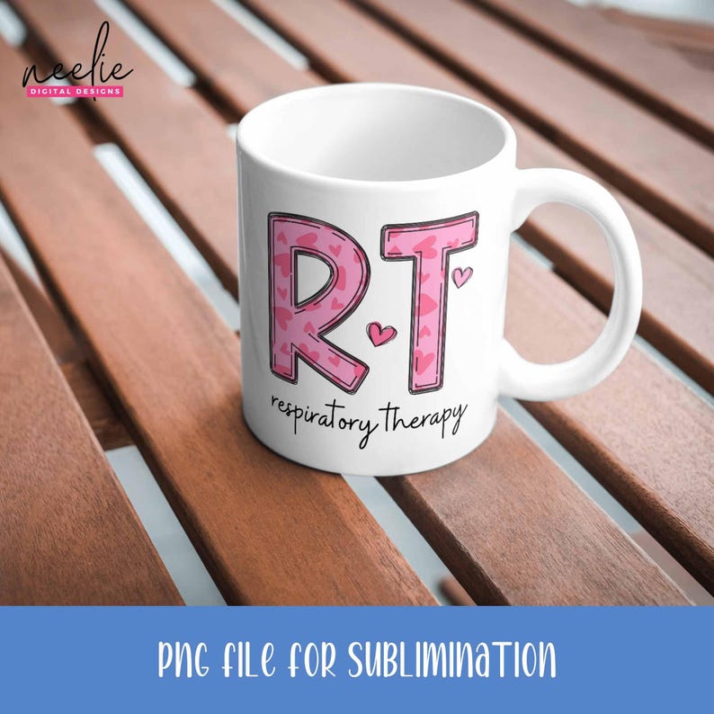 RT Respiratory Therapy Png Valentines Day Hearts Pattern Doodle Letter ...