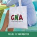 CNA PNG Christmas Doodle Letter Design for Certified Nursing Assistant ...