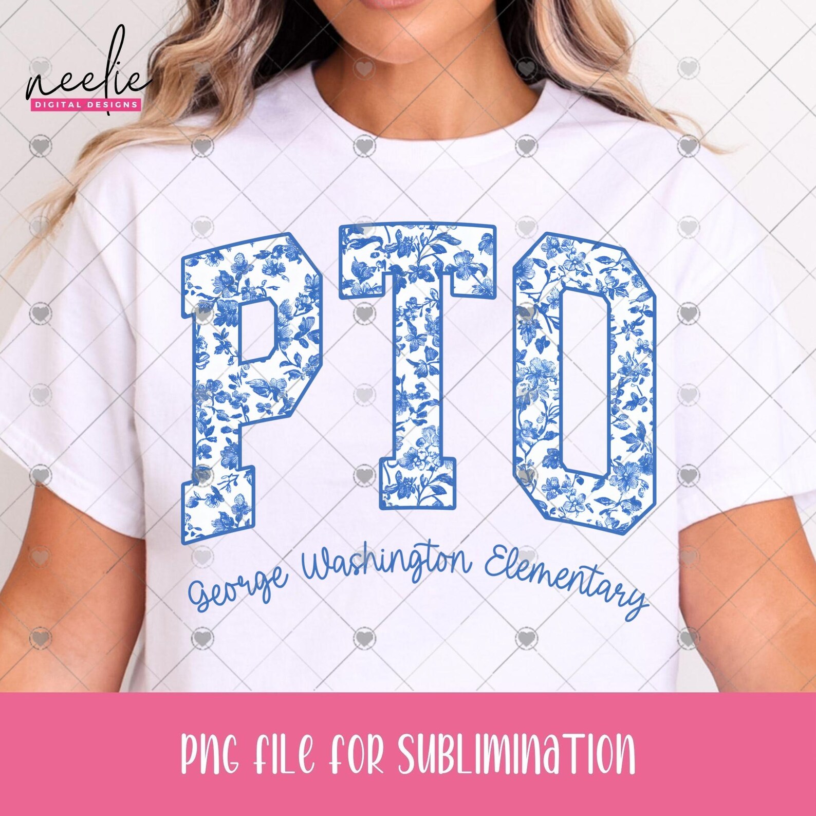 PTO - Custom School Name PNG, Parent Teacher Organization Personalized ...