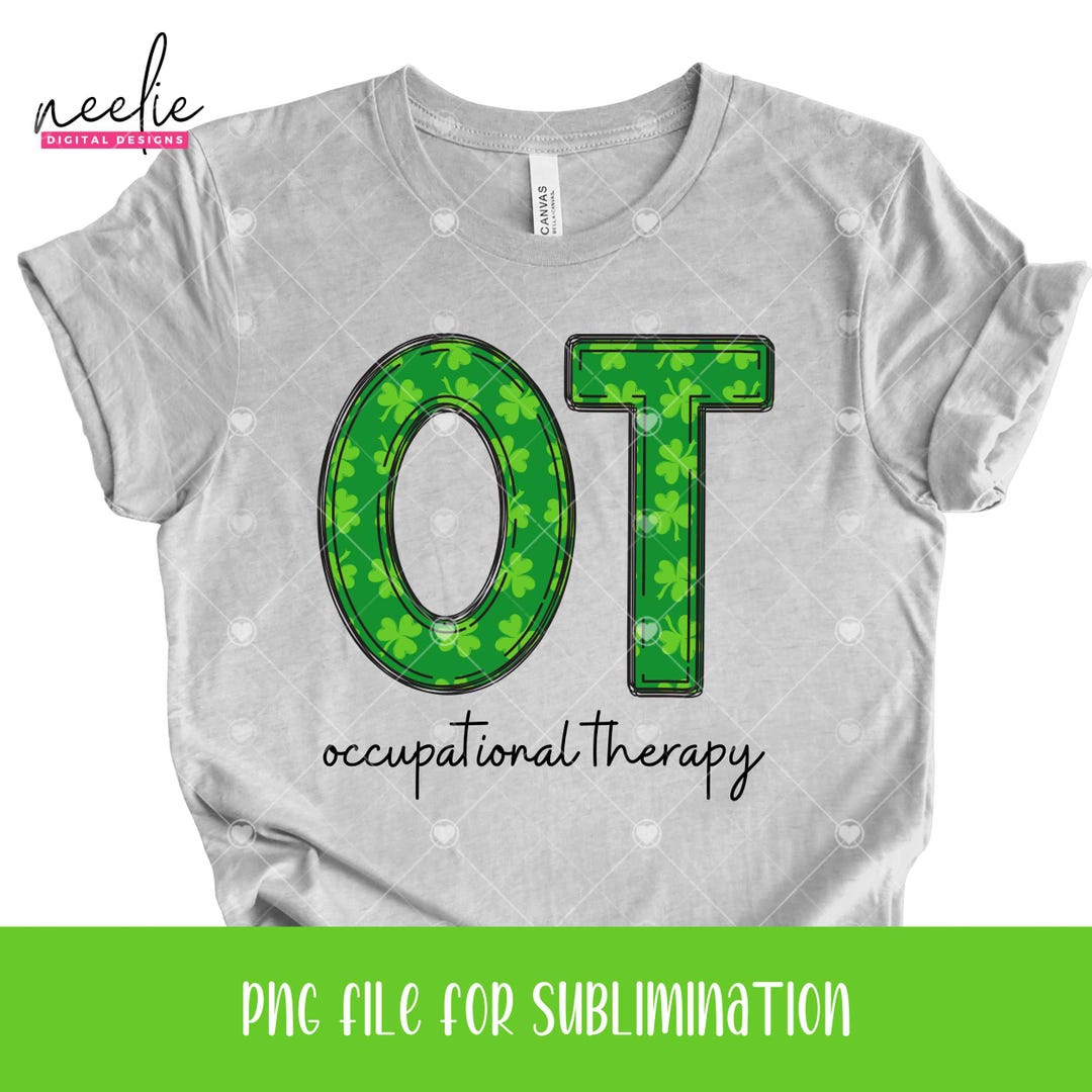 Occupational Therapy St. Patricks’ Day Doodle Letters PNG File ...