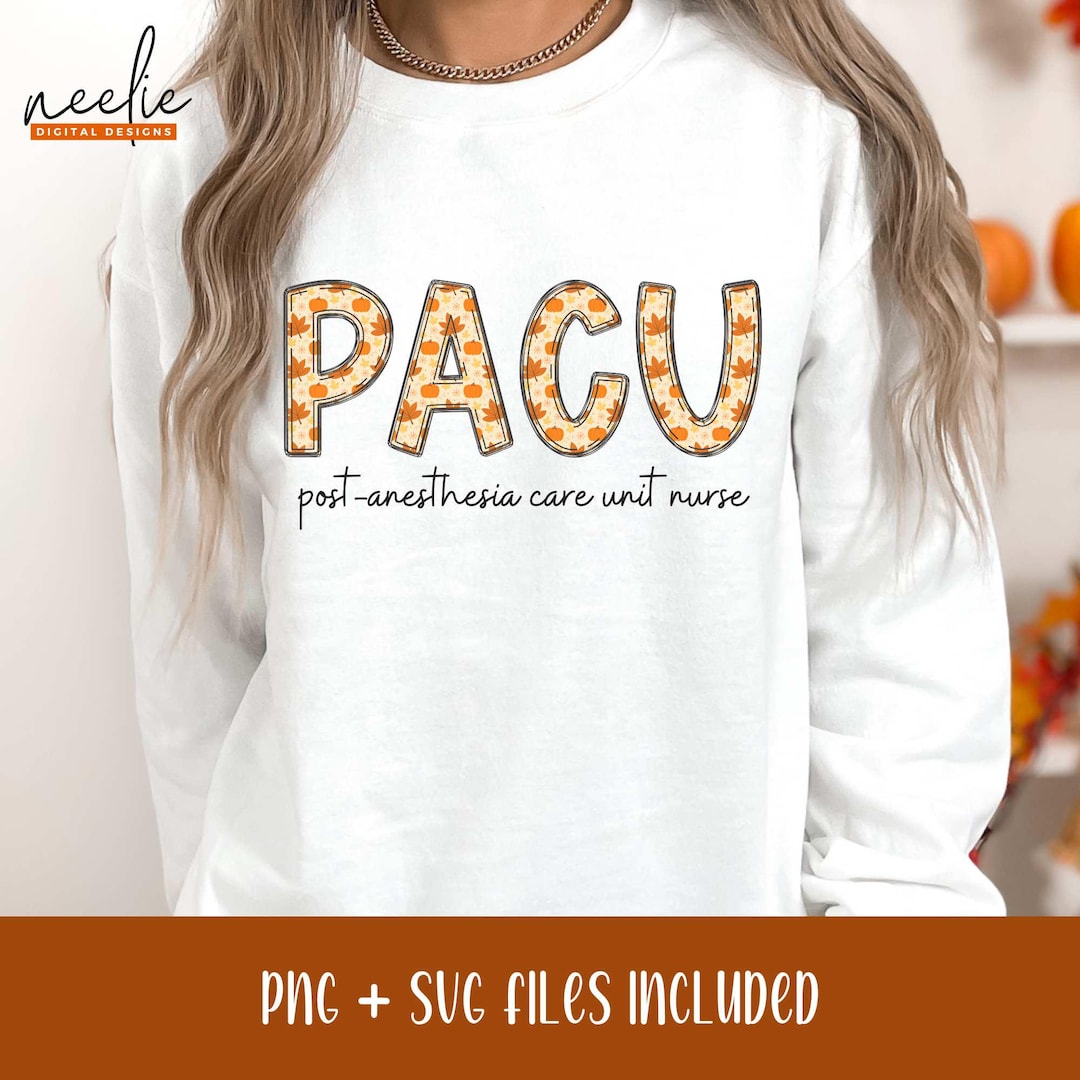 PACU Fall Halloween Thanksgiving PNG and SVG Files, Doodle Letter ...