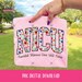 NICU Nurse Floral Letters PNG File, Bright Floral Curved Varsity Letter ...
