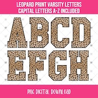 Cheetah and Pink Alphabet Letters, Upper Case X Only, PNG File, Digital ...