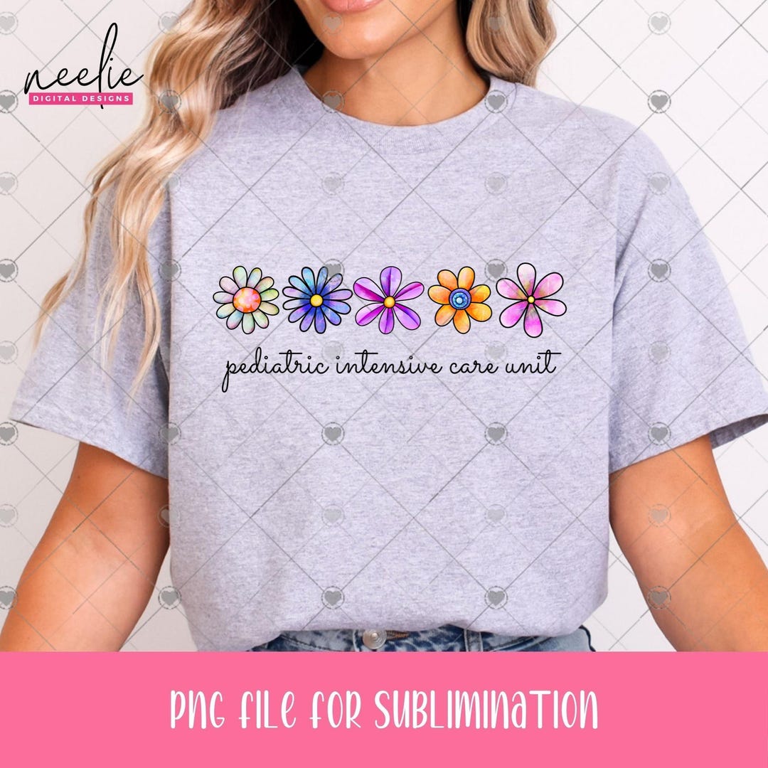 PICU PNG, Colorful Flowers Clipart for Pediatric Intensive Care Unit ...