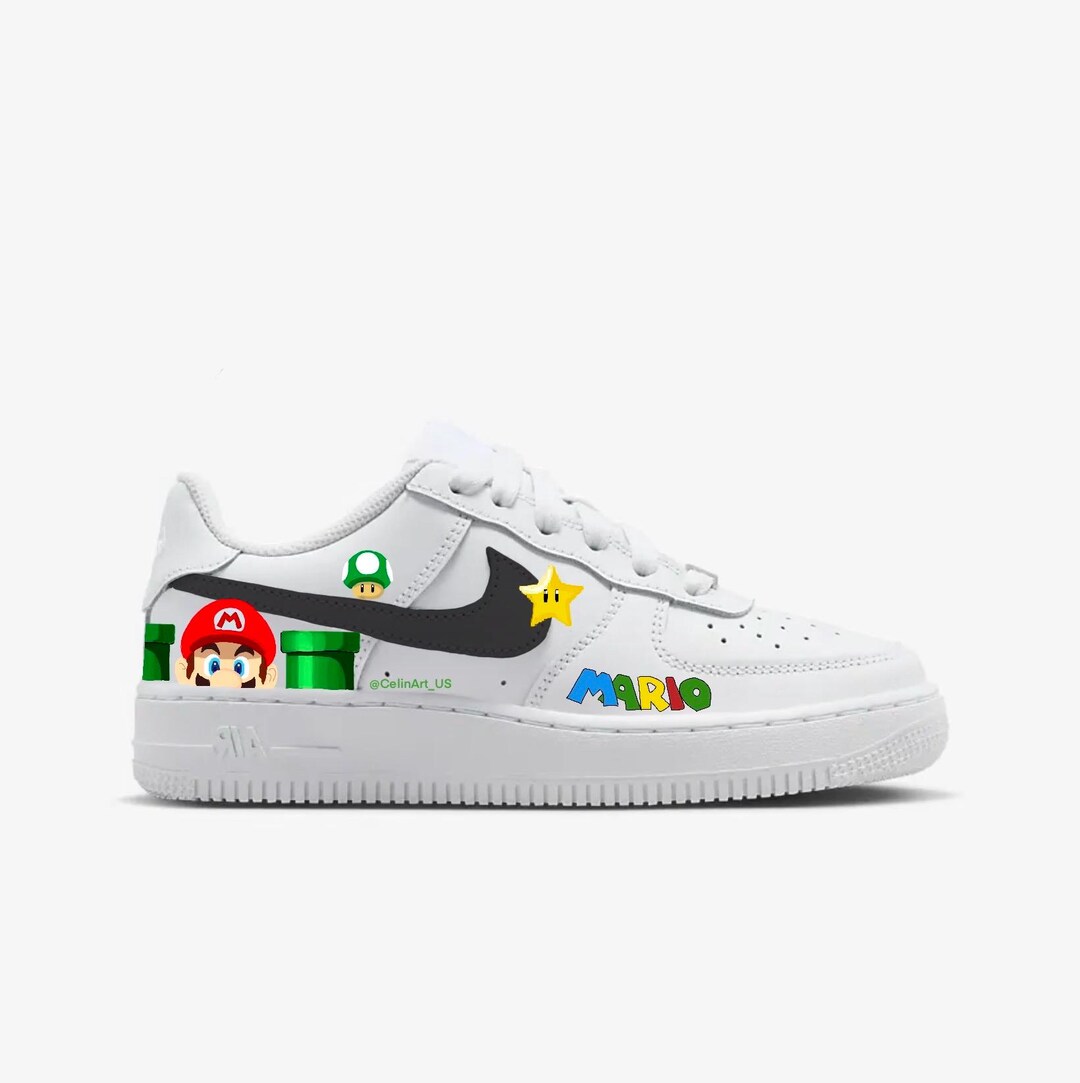 Customized Super Mario Nike Sneakers - Etsy