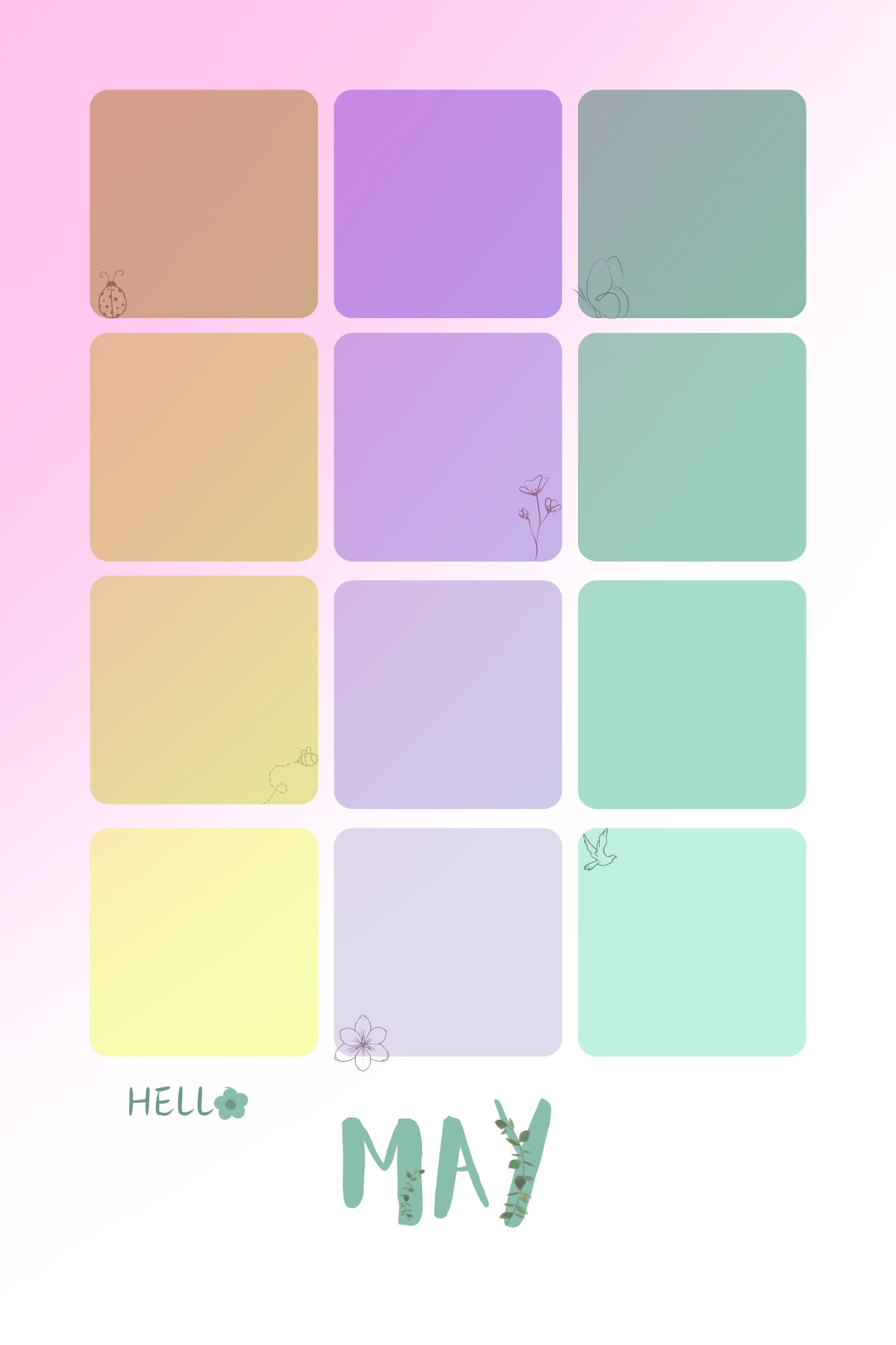 Digital Planner Colour Swatches, Procreate Color Palette, HEX Codes ...