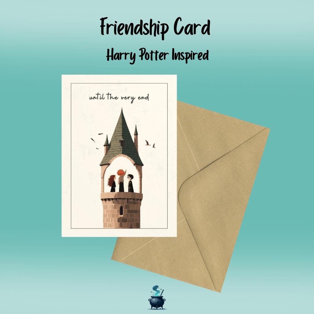Friendship Card Harry Potter Inspired, Harry Potter Card, Digital ...
