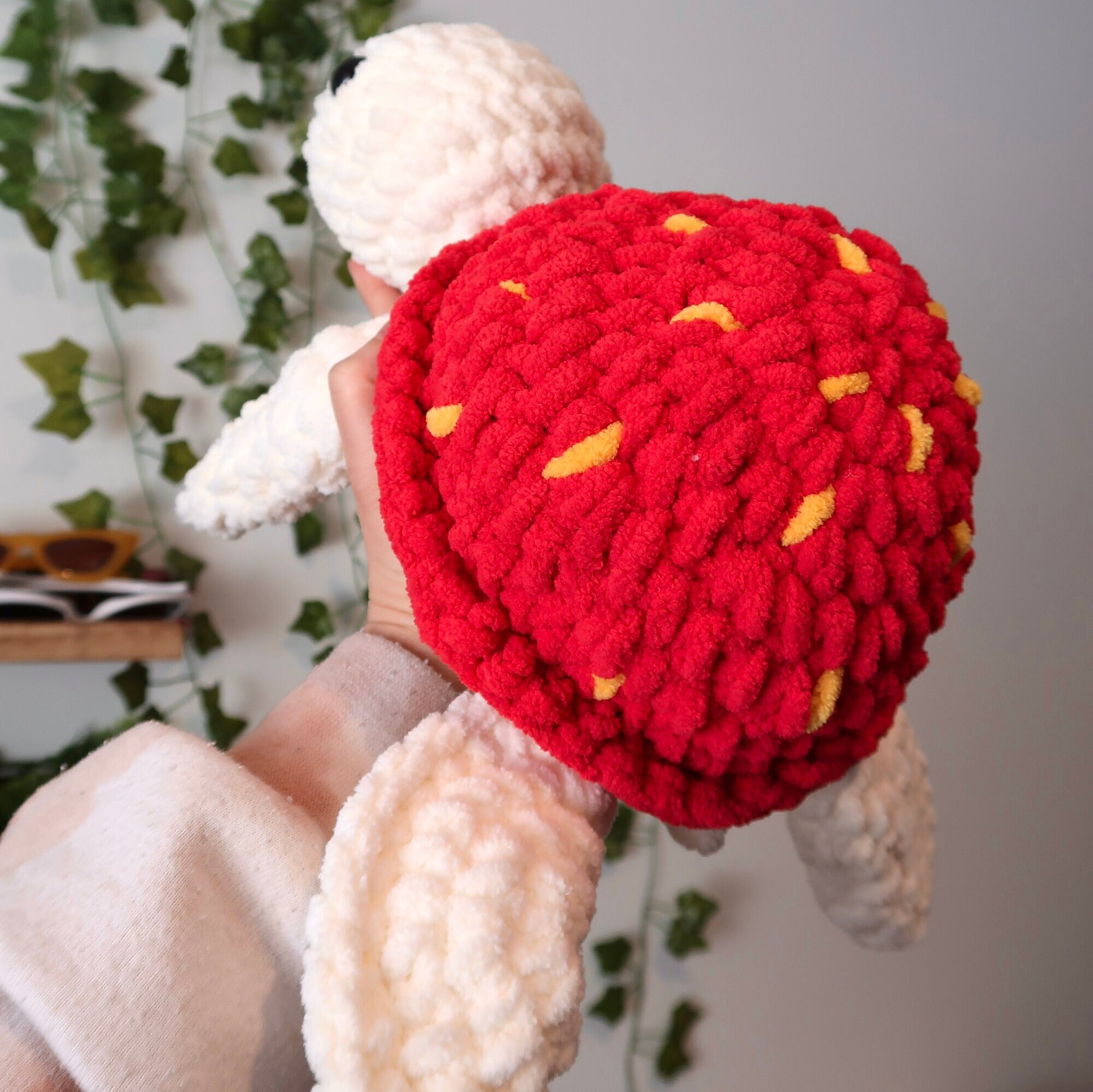 RUBY: Crochet Strawberry Turtle Plushie - Etsy