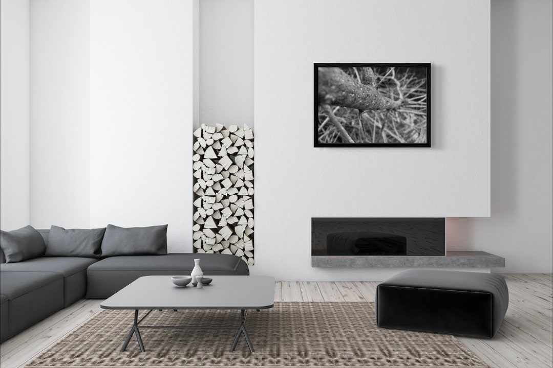 Tree Landscape Art, Black and White Tree Wall Art Decor, Tree ...